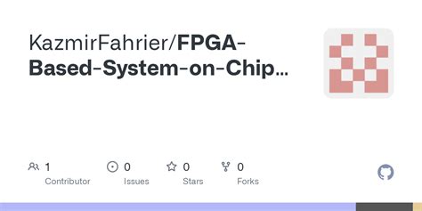Github Kazmirfahrierfpga Based System On Chip Soc Design With Nios