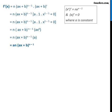 Misc 12 Find The Derivative Of Ax B N 2 Methods With Video