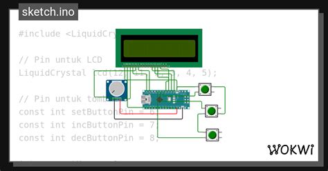 Jam Digital Wokwi Esp32 Stm32 Arduino Simulator
