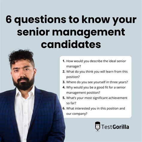 27 Senior Management Interview Questions Tg