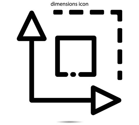 Dimensions Icon Vector Illustrator 41955442 Vector Art At Vecteezy