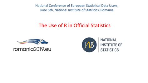 PDF The Use Of R In Official Statistics
