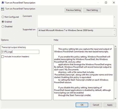 How To Turn On Powershell Transcription Logging In Windows 10 Yeah Hub How To Turn On Powershell Transcription Logging In Windows 10 Yeah Hub