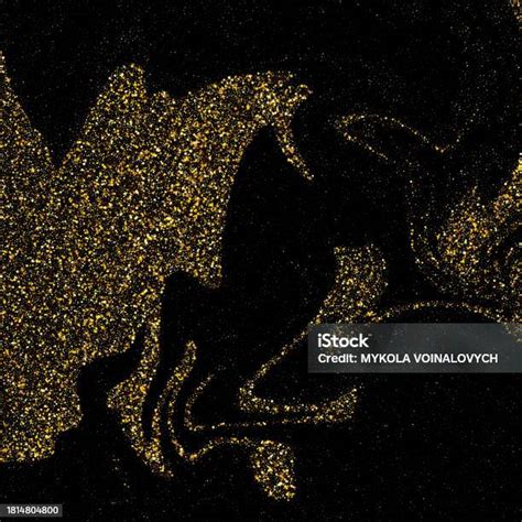 금색 점 금색 반짝이로 만든 축제 배경입니다 밝은 금색 가루 색종이 조각이 있는 어두운 배경입니다 디자인 요소 검은색에 대한 스톡 벡터 아트 및 기타 이미지 Istock