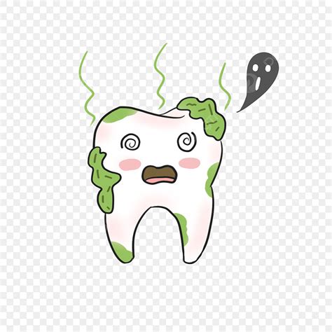 Cartoon Teeth With Cavity