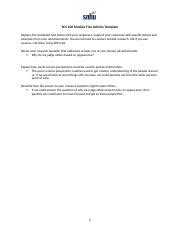 Scs Module Five Activity Template Reich Docx Scs Module Five Activity Template Replace