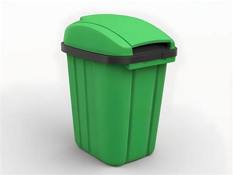 Plastic Garbage Bin Premium Ai Generated Image
