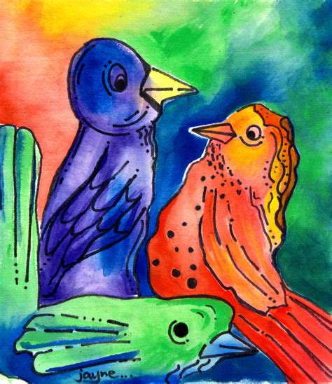 Birds Of A Feather Painting By Jayne Lucas Fine Art America