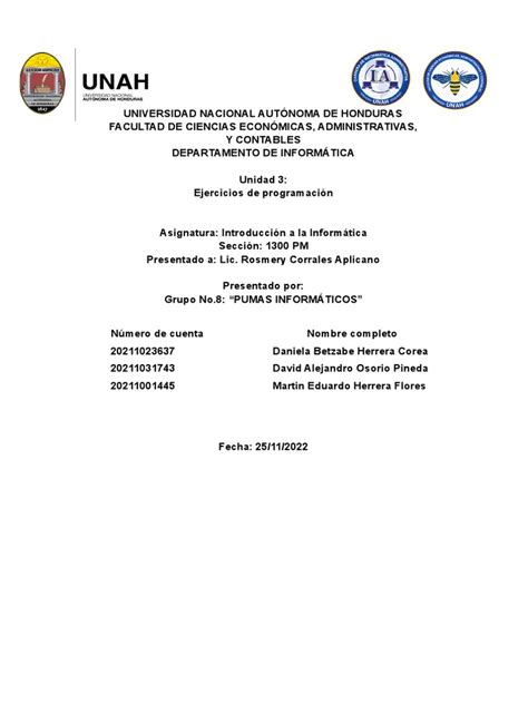 Ejercicios De Programacion Pdf