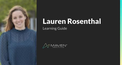 Lauren Rosenthals Data Analytics Profile Maven Analytics