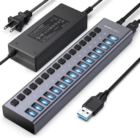 Orico Powered Usb Hub 10 Ports 36w Usb 3 0 Data Hub With 12v 3a Power Adapter For