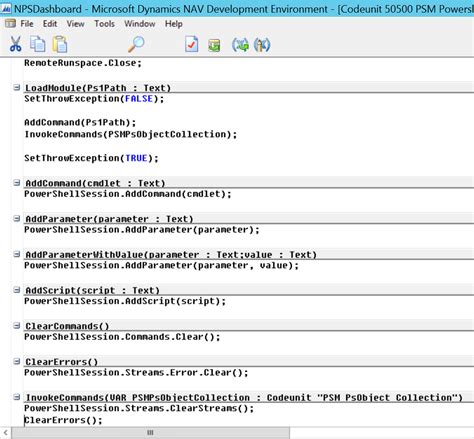 Running Powershell From Nav