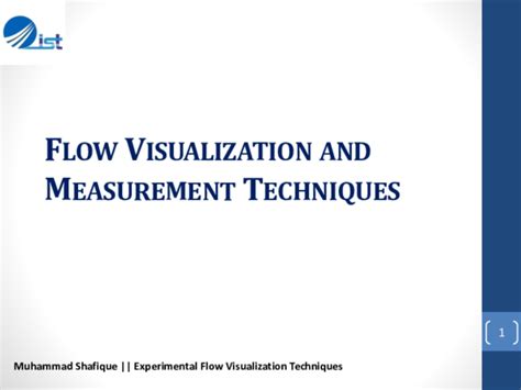 Ppt Flow Visualization And Measurement Techniques