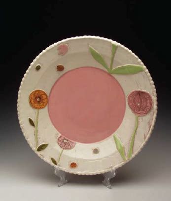 A Piece Of Cake Clay Appliqué Decoration On Functional Pottery