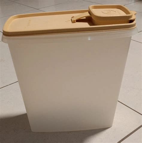 Vintage Tupperware Cereal Container Rectangular Brown Lid Made In Australia 16 00 Picclick Au
