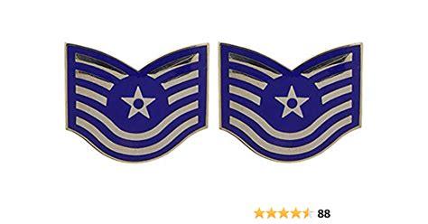 United States Air Force Usaf Tech Sgt E6 Insignia Of Rank Pin De Solapa