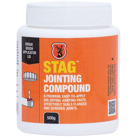 Stag Thread Sealant Paste 500g Pipe Thread Sealant With Brush Fowkes Bros