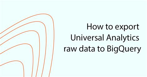How To Export Google Analytics Raw Data To BigQuery Stape