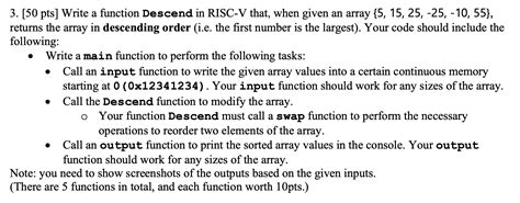 Language Risc V And Please Write Code That Works In
