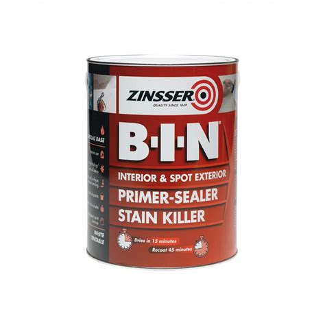 Zinsser Bin Primer Shellac Based Adhesion Primer And Stain Block — Trade
