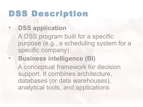 Ch03 A Decision Support System Dss