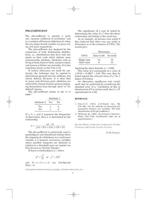 Pdf Phi Coefficient Dokumentips