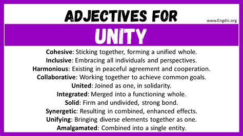 20 Best Words To Describe Unity Adjectives For Unity Engdic