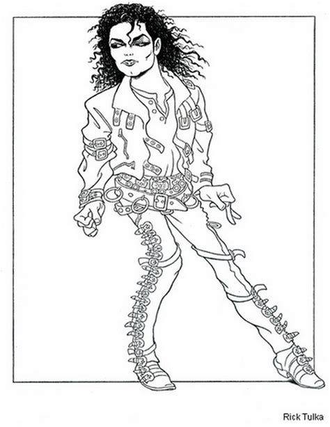Michael Jackson Dibujos Para Colorear Para Imprimir Gratis