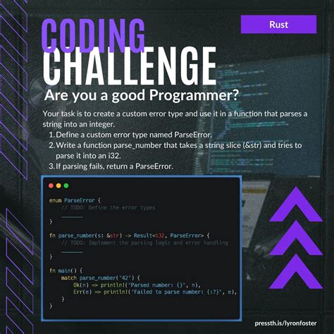 Programming Coding Rustlang Codingchallenge Programmingchallenge Lyron F