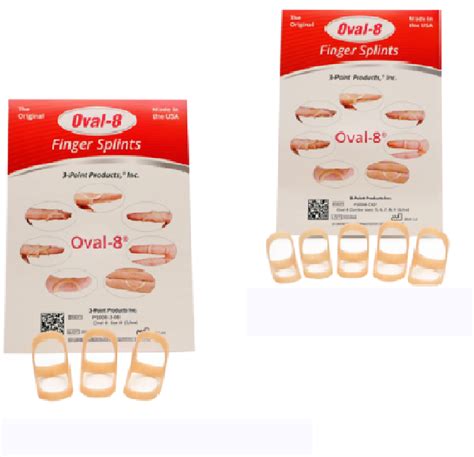 3 Point Products Oval 8 Finger Splint Graduated Set Rp1008 001