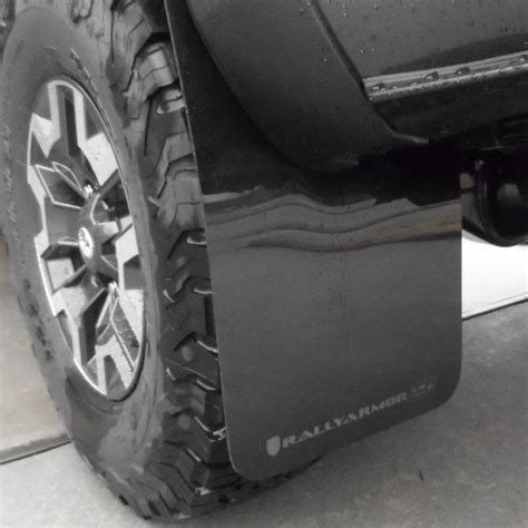 Rally Armor® Mf20 Urp Blkgy Ur Plus Series Black Mud Flap Kit With