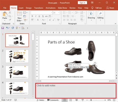 Notes Pane In Powerpoint 2019 For Windows