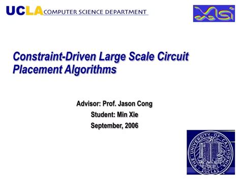 Ppt Constraint Driven Large Scale Circuit Placement Algorithms Powerpoint Presentation Id
