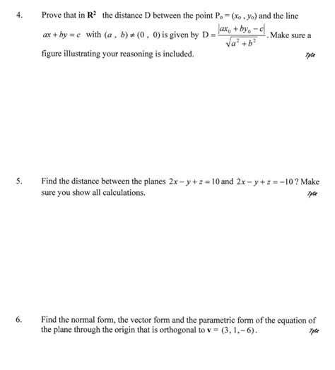 Solved Prove that in Rºthe distance D between the point Chegg