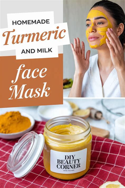 Diy Homemade Turmeric And Milk Face Mask Easy Recipe For Glowing Skin