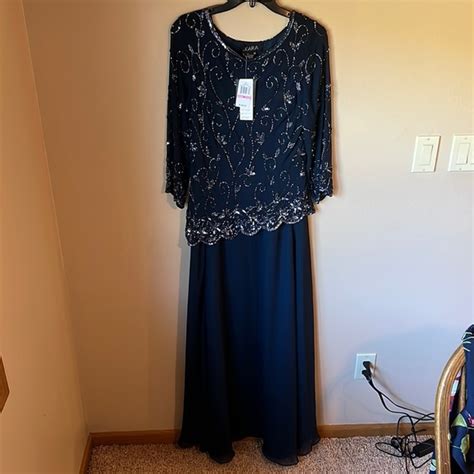 J Kara Dresses Brand New Navy Jkara Beaded Sequin Dress Poshmark