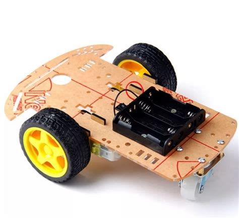 Kit De Carro 3 Ruedas Para Arduino Electrónica Moderna