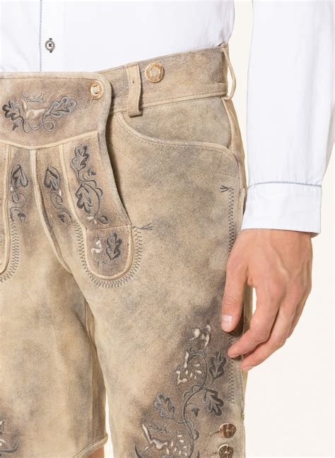 Beckert Trachten Lederhose Lustenau In Hellbraun