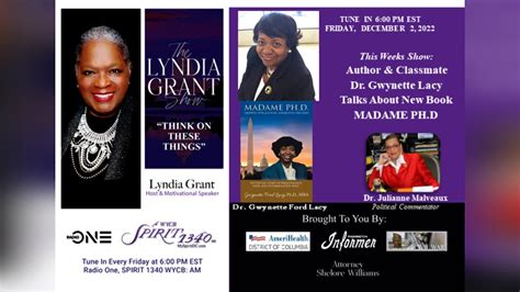 The Lyndia Grant Show 12 02 22 Gwynette Lacy Youtube