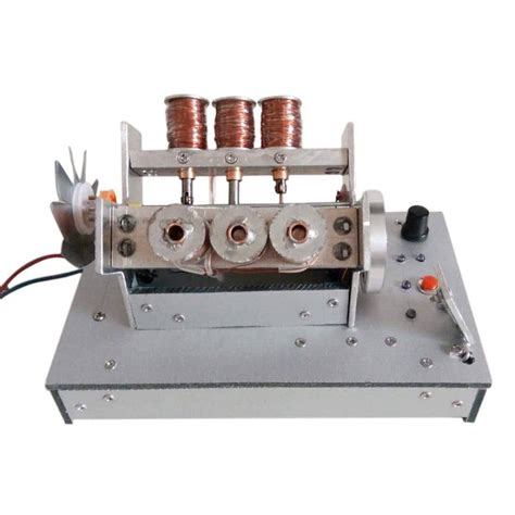 V6 High Speed Engine Model Electromagnetic 6 Cylinder Car Engine Working Principle Stem Toy
