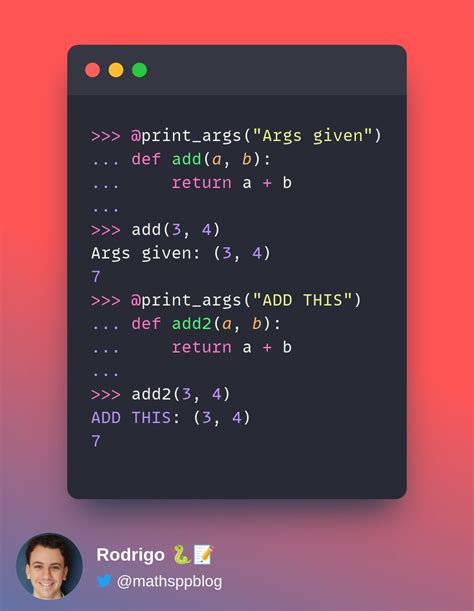 Python 🐍 Decorators Are Usually 2 Nested Functions If You Need A Decorator With Arguments Then