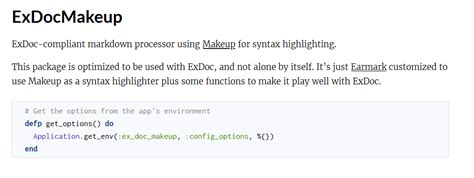 Exdocmakeup Exdoc Makeup Syntax Highlighting Libraries Elixir Programming Language Forum