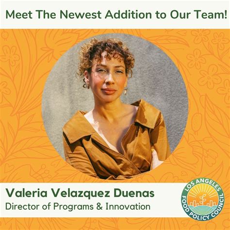 So Excited To Have Valeria Velazquez Duenas Be Part Of Our Team And