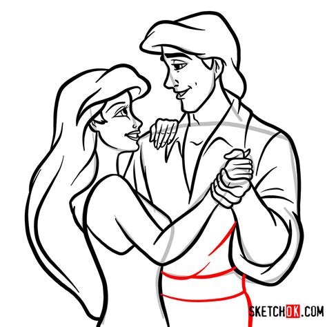 Ariel And Prince Eric Drawing