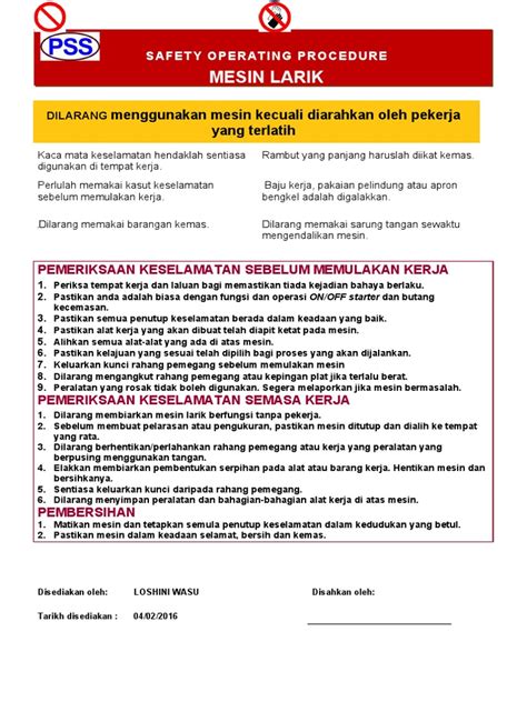 Lathe Machine Sop Pdf