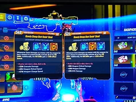 Lf Lvl 53 Seein Dead Class Mod With Smg And Weapon Dmg Will Dupe Or