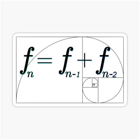 Fibonacci Sequence Sticker For Sale By Javisolarte Redbubble