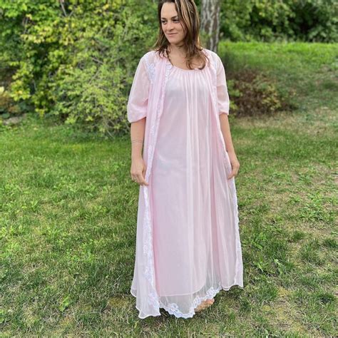 Sheer Nightgown Negligee Etsy