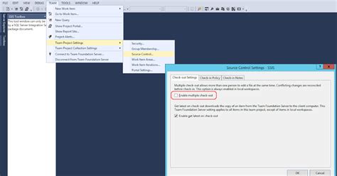 Microsoft Sql Server Integration Services Disable Multiple Checkout In Tfs