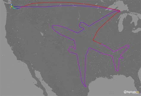 Boeing Uses A 787 To Draw A 787 Dreamliner During Etops Test